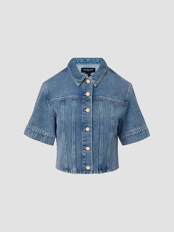 Veronica Beard Malcom Denim Top