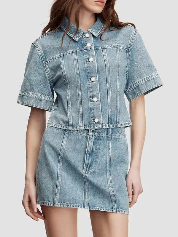 Veronica Beard Malcom Denim Top