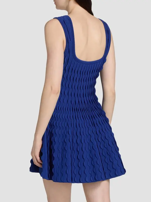 Simkhai Vanna Scalloped Knit Minidress