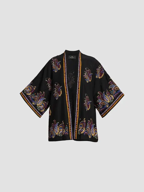Etro Kesa Floral Paisley Silk Jacket