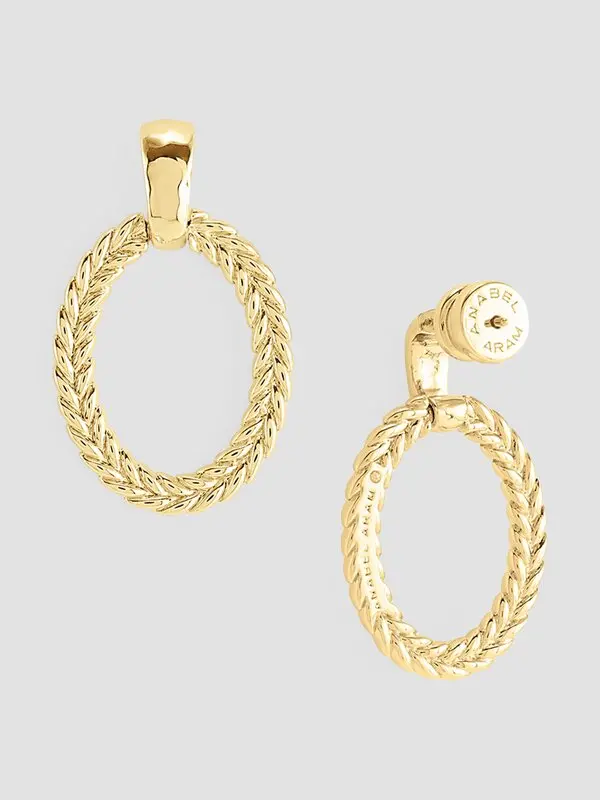 ANABEL ARAM Cheval 18k--plated Drop Earrings