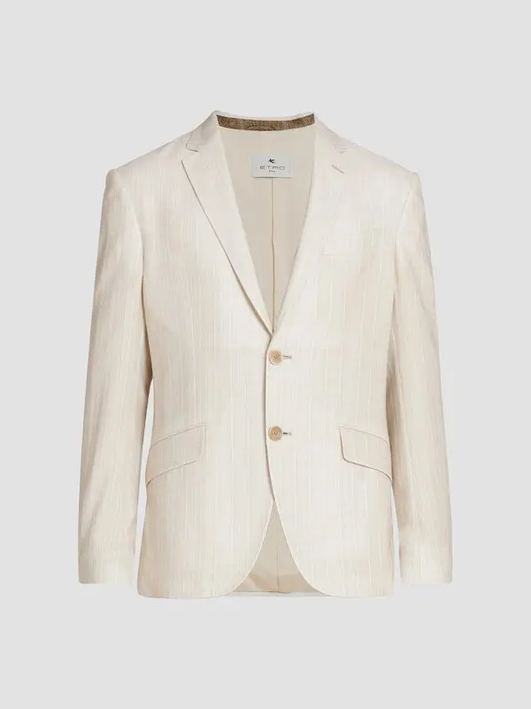 Etro Pinstripe Cotton Sport Jacket