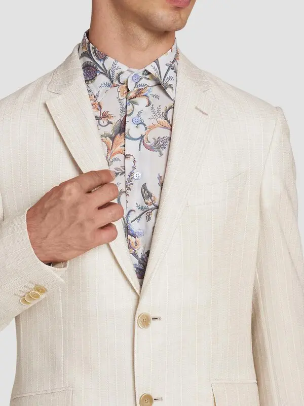 Etro Pinstripe Cotton Sport Jacket