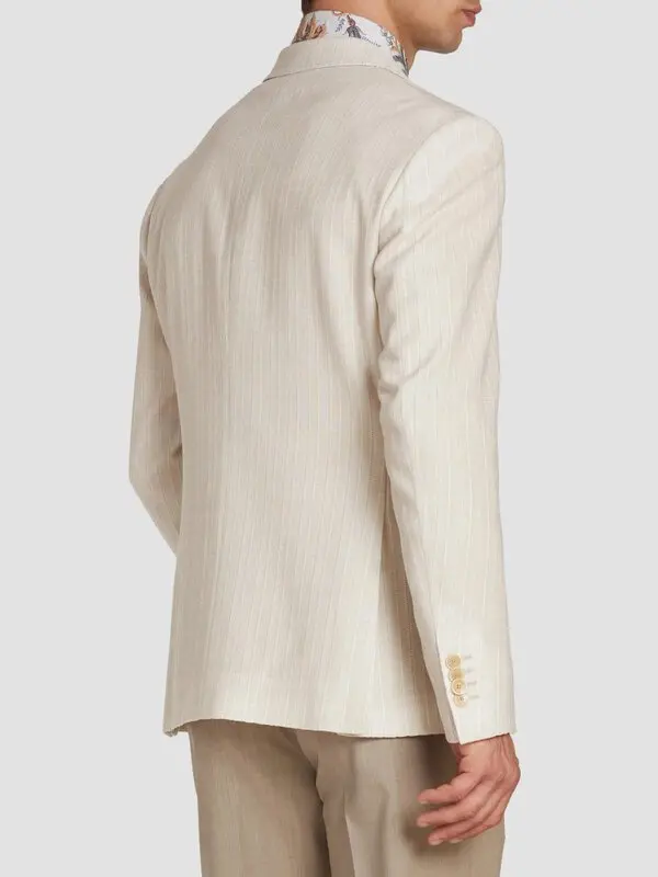 Etro Pinstripe Cotton Sport Jacket