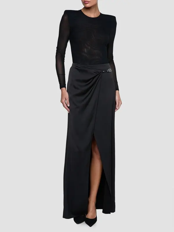 L'Agence Trista Shoulder Pad Bodysuit