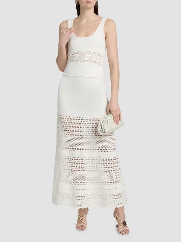 Simkhai Fitzgerald Open Stitch Knit Tank