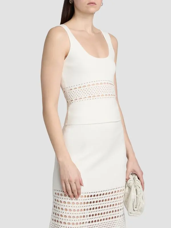 Simkhai Fitzgerald Open Stitch Knit Tank