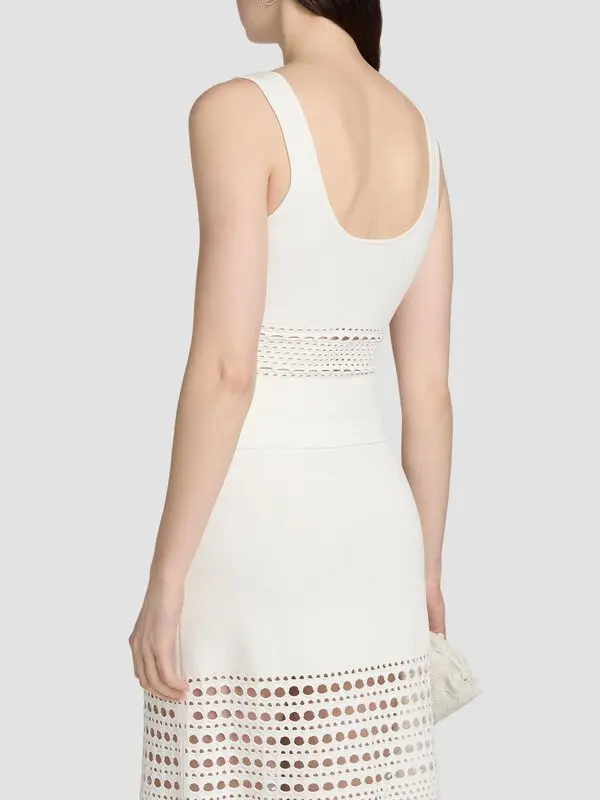 Simkhai Fitzgerald Open Stitch Knit Tank