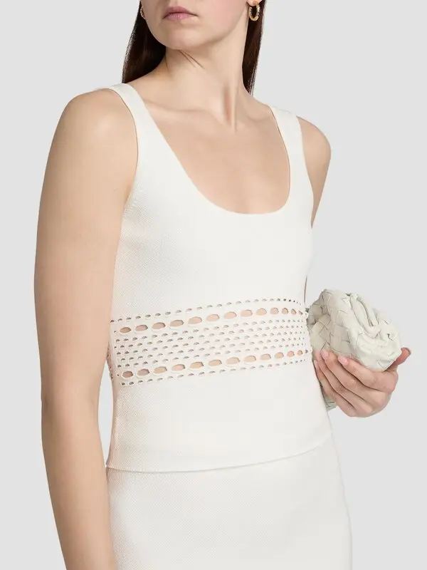 Simkhai Fitzgerald Open Stitch Knit Tank