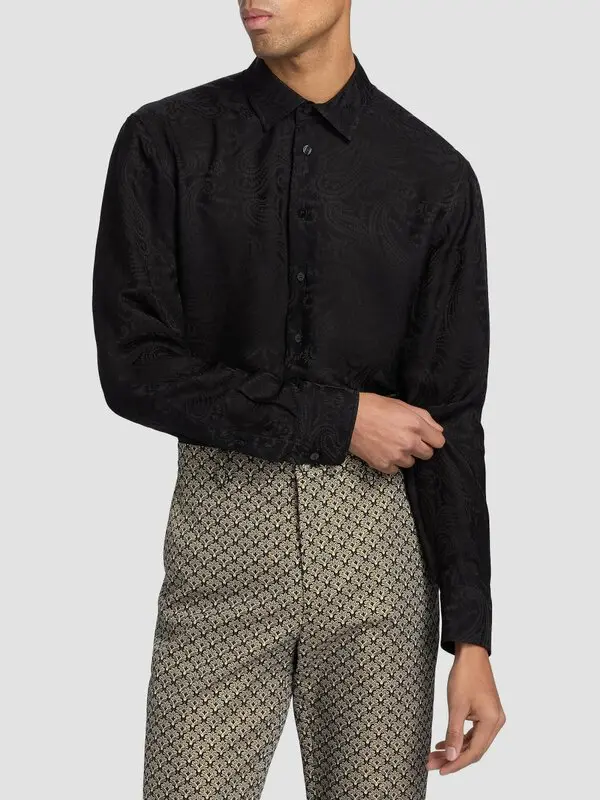 Etro Tonal Paisley Roma Button-front Shirt