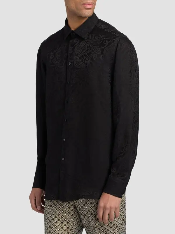 Etro Tonal Paisley Roma Button-front Shirt