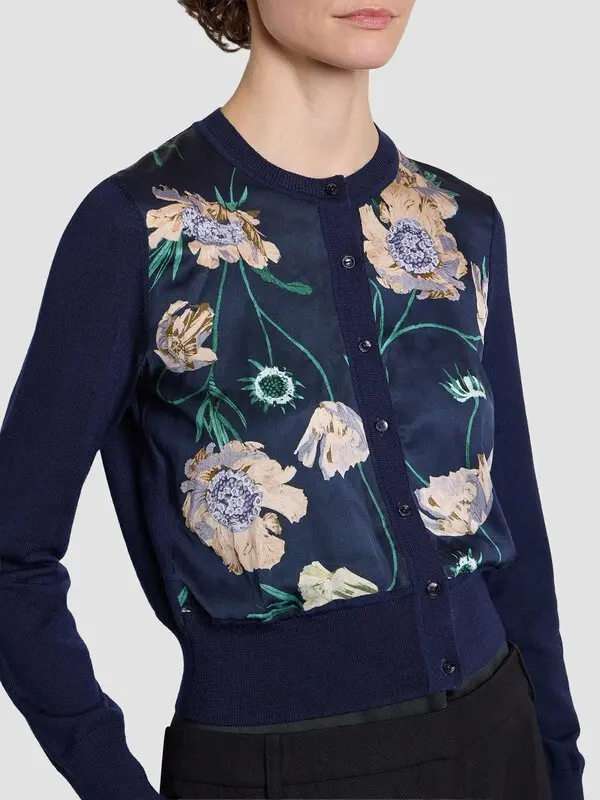 Erdem Flower Crop Cardigan