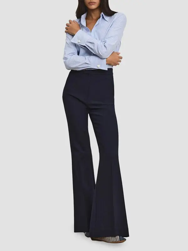 Veronica Beard Arden High-rise Bootcut Pants