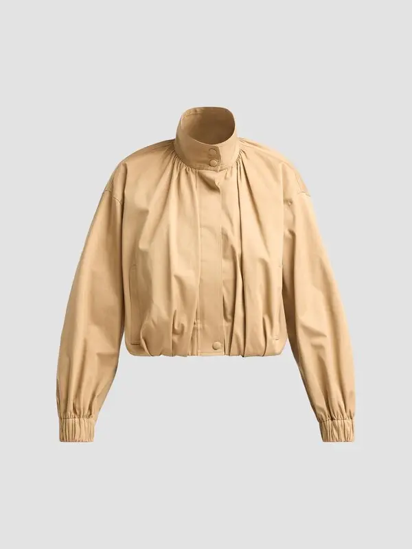 A.L.C. Amélie Pleated Cotton-blend Jacket