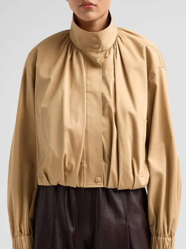 A.L.C. Amélie Pleated Cotton-blend Jacket