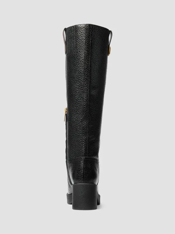 Michael Kors Bryant Leather Riding Boots