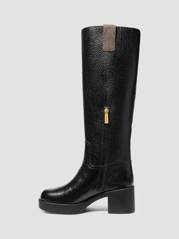 Michael Kors Bryant Leather Riding Boots