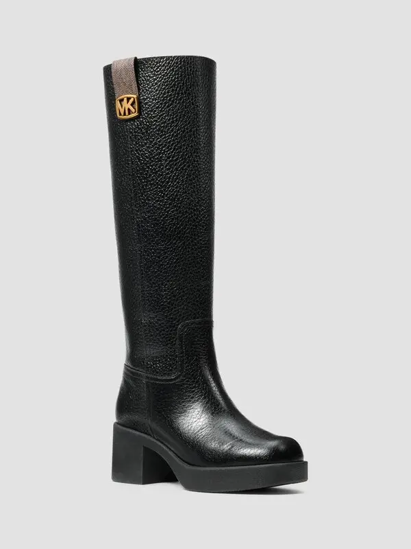 Michael Kors Bryant Leather Riding Boots