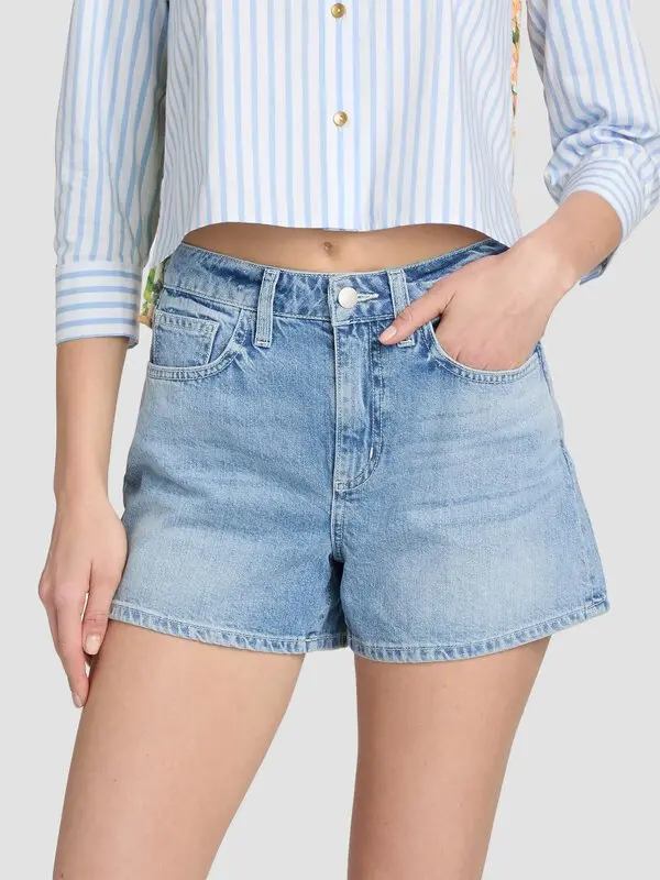 L'Agence Lissania Ultra High-rise Denim Shorts - Grant