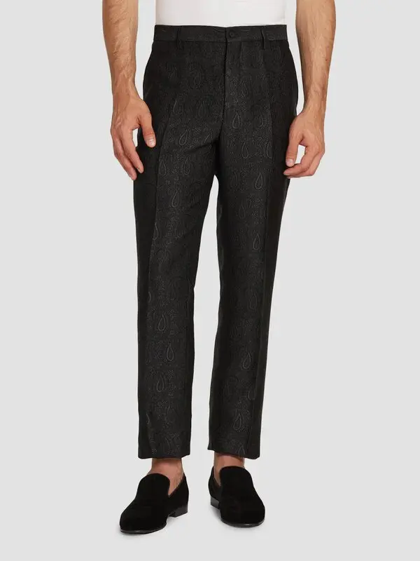 Etro Roma All-over Paisley Evening Trousers