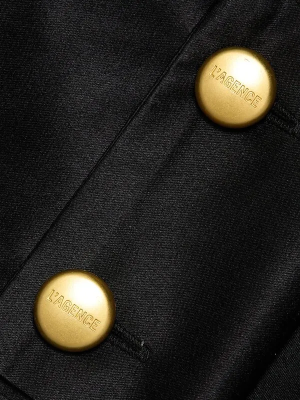 L'Agence Honey Silk Tieneck Blouse