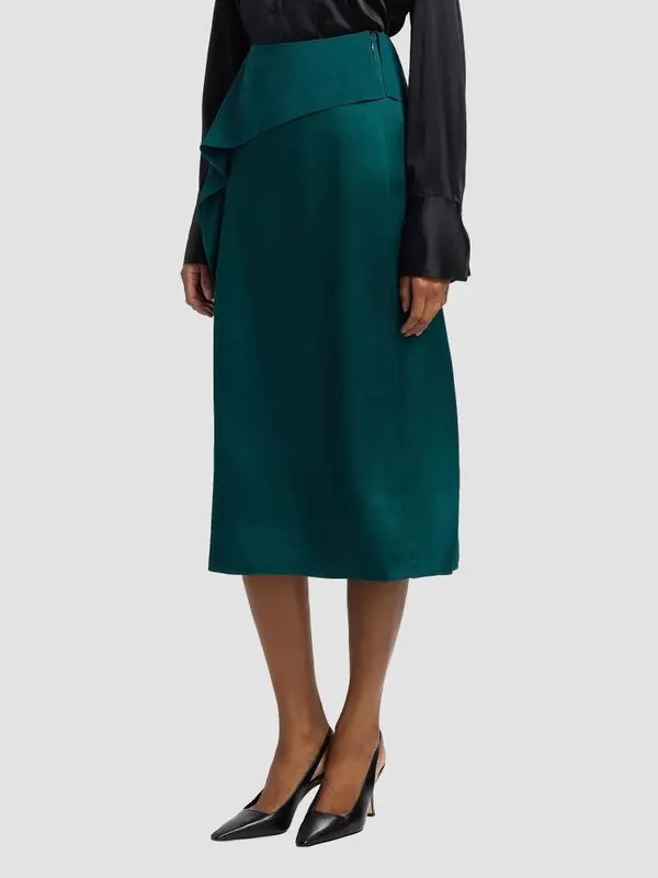 Erdem Draped A-line Midi-skirt