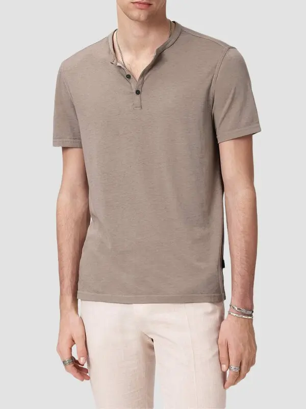 John Varvatos Duke Short-sleeve Henley Shirt