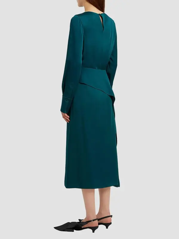 Erdem Draped Satin Blouse