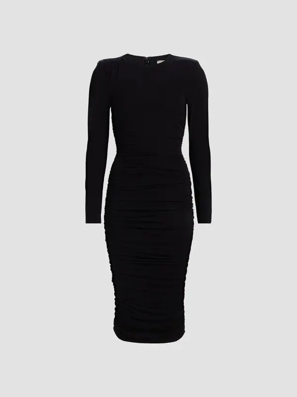 L'Agence Paityn Shirred Midi-dress