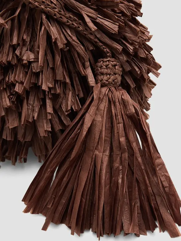 A.L.C. Sasha Fringed Paper Yarn Crossbody Bag