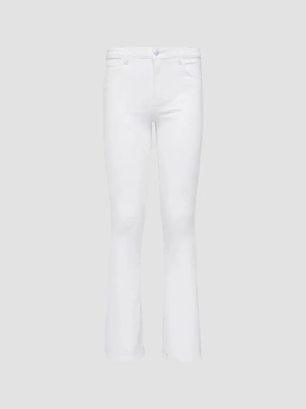 L'Agence Selma High-rise Baby Bootcut Jeans - Blanc