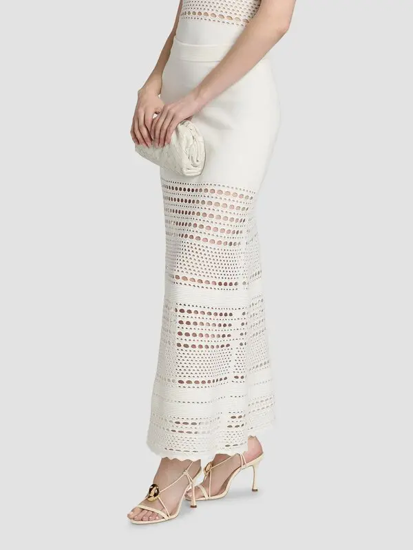 Simkhai Westly Open Stitch Knit Maxi Skirt