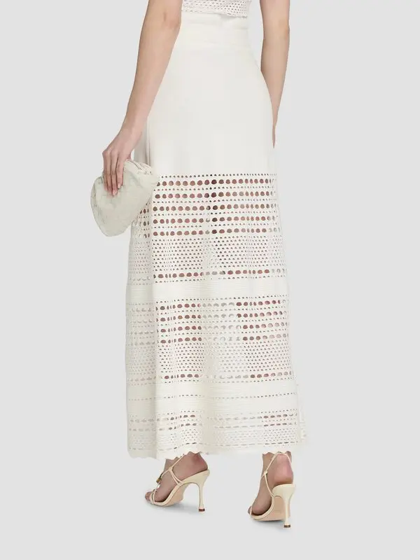 Simkhai Westly Open Stitch Knit Maxi Skirt