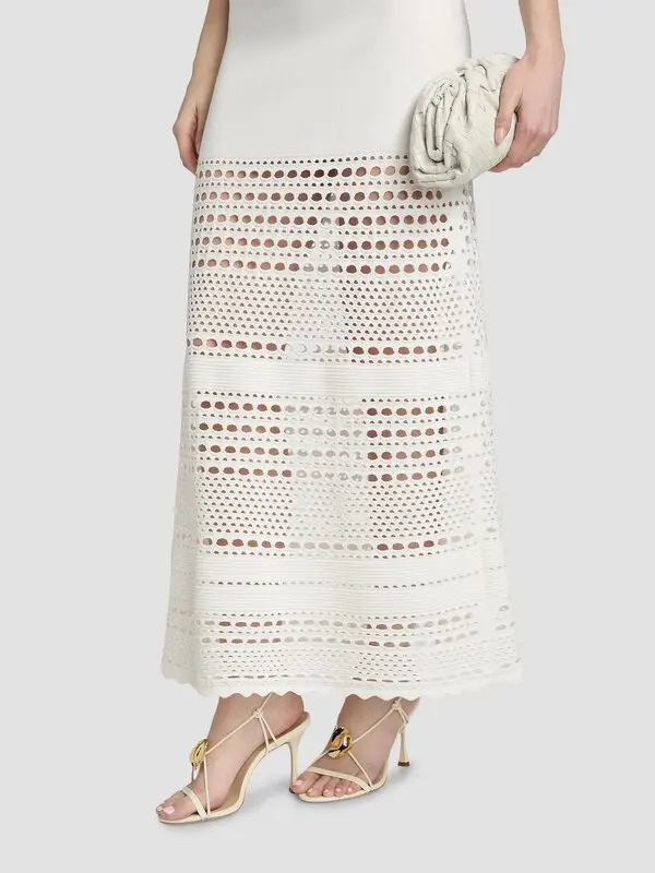 Simkhai Westly Open Stitch Knit Maxi Skirt