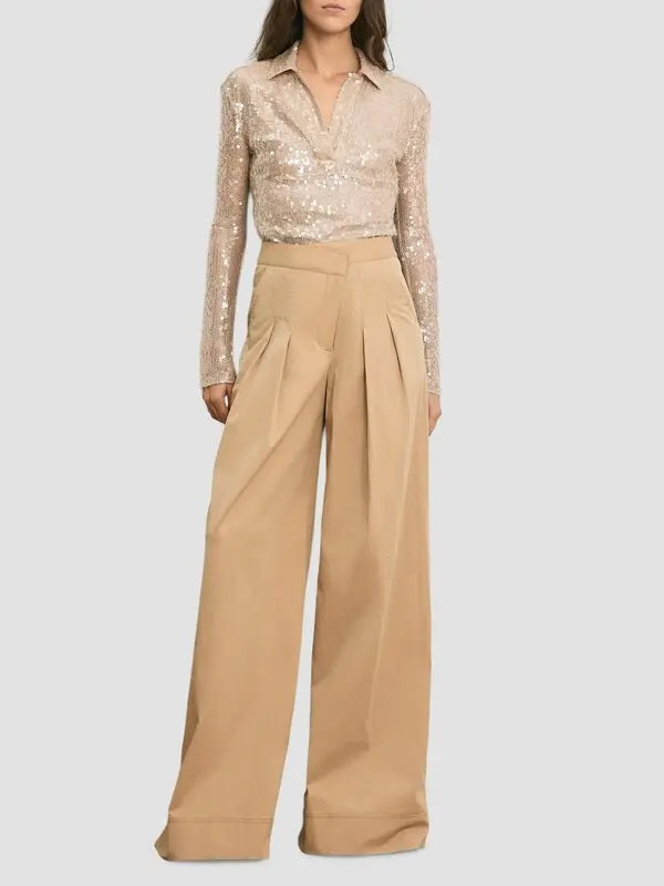 Veronica Beard Meryl Sequined Knit Top
