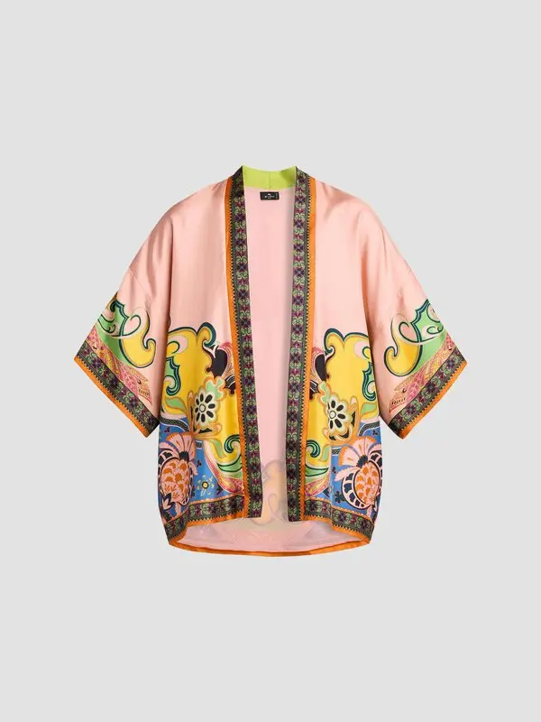 Etro Kesa Printed Open-front Jacket