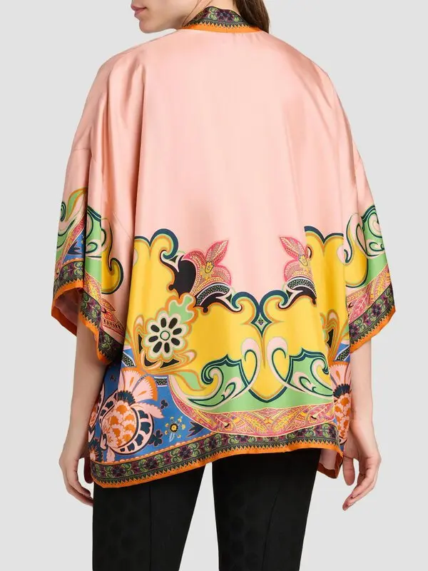 Etro Kesa Printed Open-front Jacket