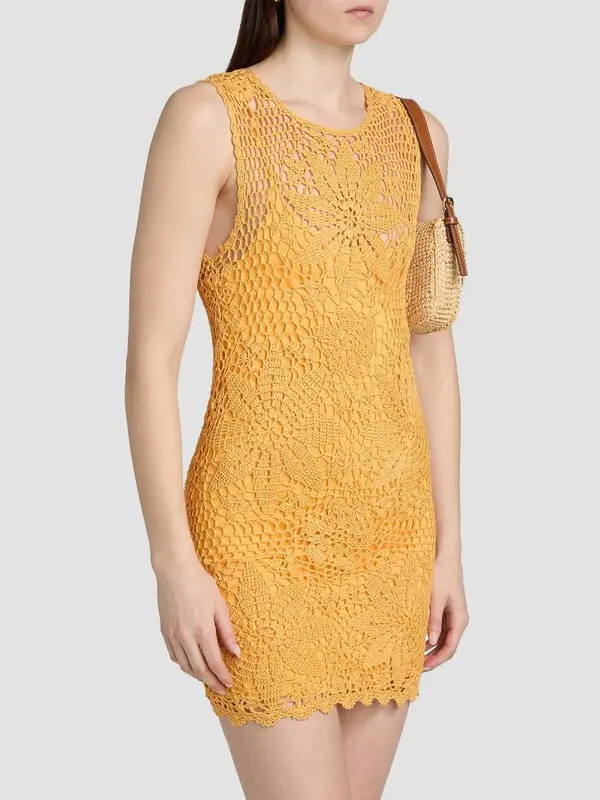 Simkhai Fynch Crochet Minidress