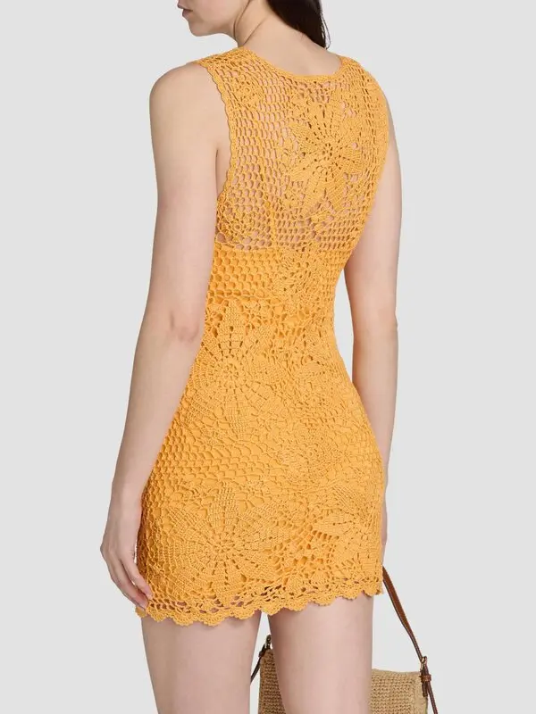 Simkhai Fynch Crochet Minidress