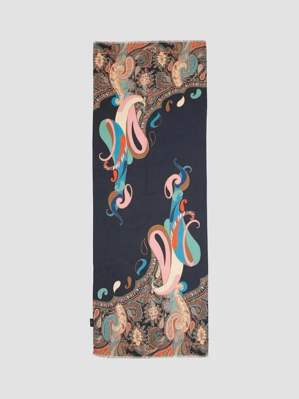 Etro Boheme Paisley Printed Scarf