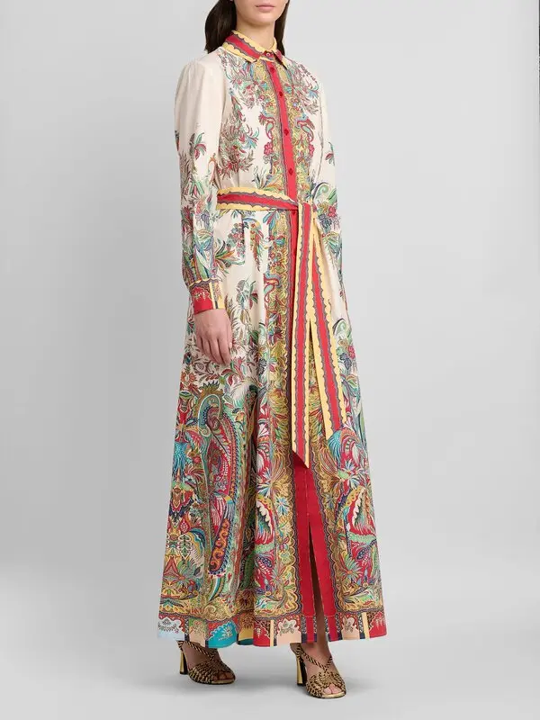 Etro Paisley Cotton Maxi Shirtdress