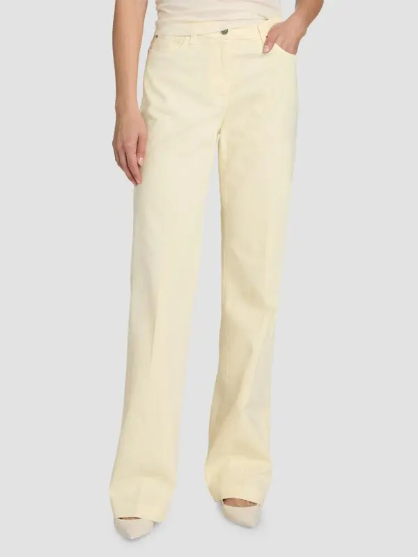 Etro Stretch Cotton Bootcut Pants