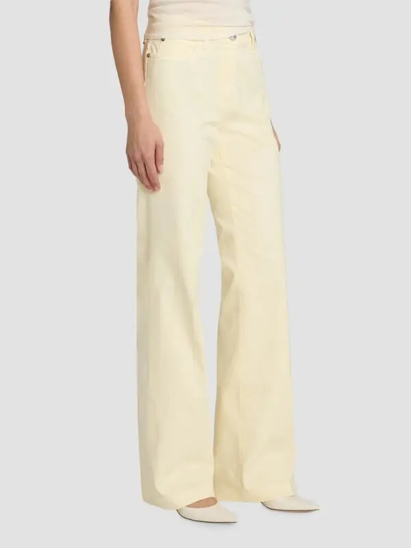 Etro Stretch Cotton Bootcut Pants