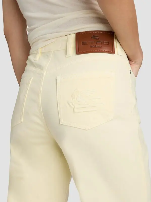 Etro Stretch Cotton Bootcut Pants