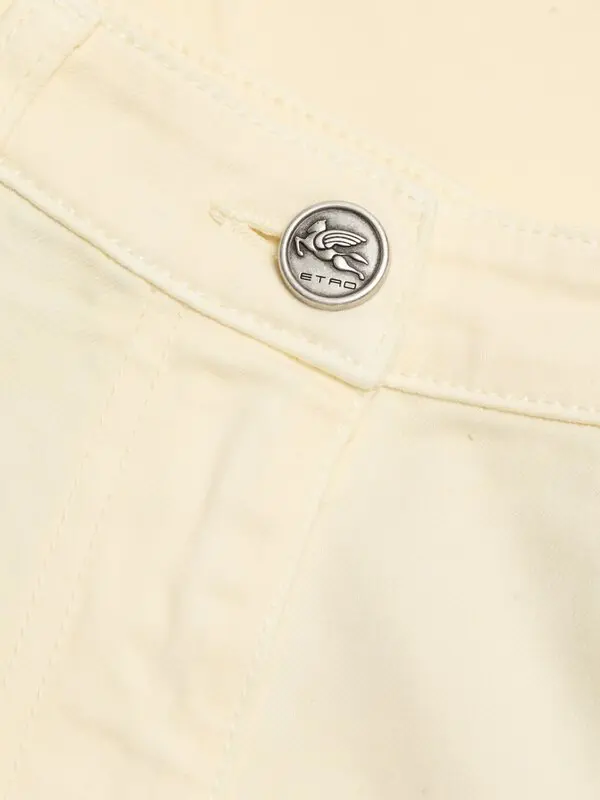 Etro Stretch Cotton Bootcut Pants
