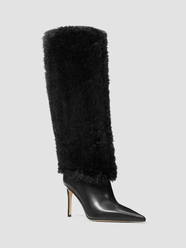 Michael Kors Dawn 90mm Faux-fur Knee-high Boots