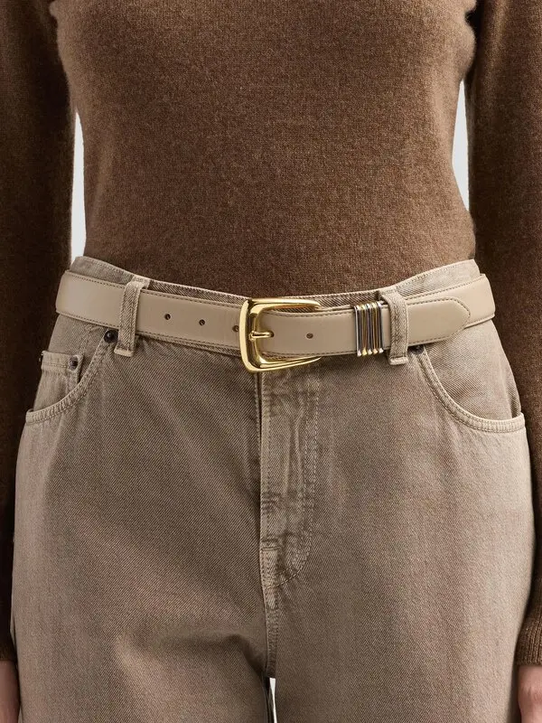Veronica Beard Arch Leather Belt