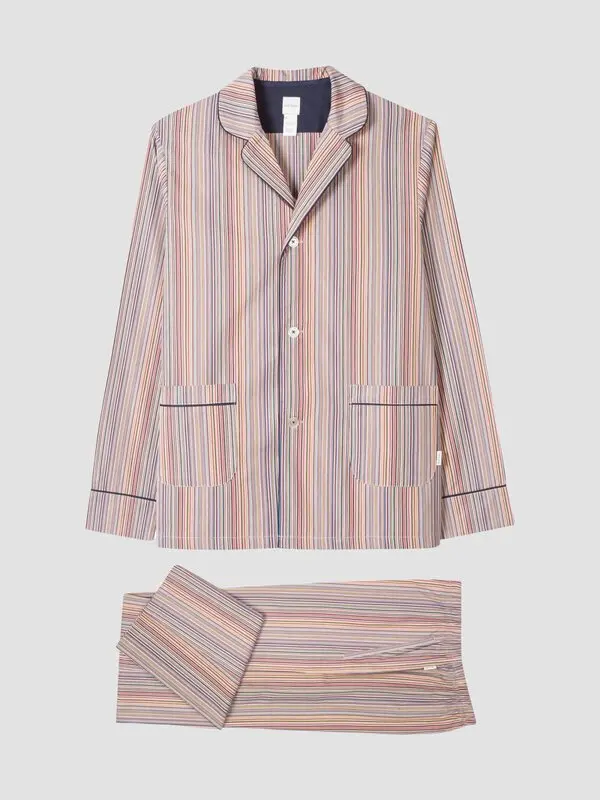 Paul Smith Striped Cotton Pajamas