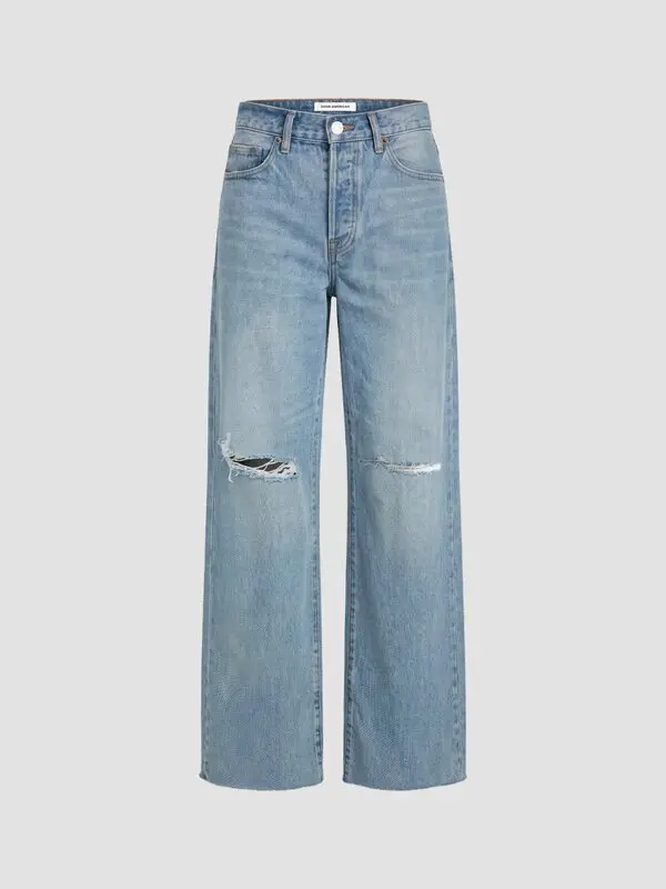 Good American Vintage Low Slung Baggy Jeans - Terra