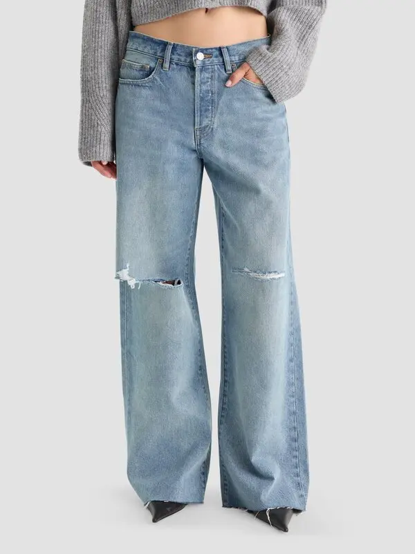 Good American Vintage Low Slung Baggy Jeans - Terra